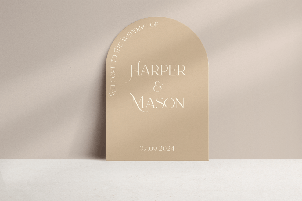 Harper Welcome Sign – Autumn Rose Paper Co